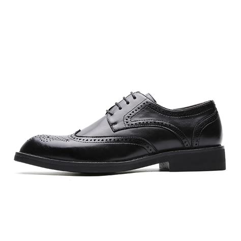 Men Dress Shoes Handmade Carved Brogue Style Paty Grandado