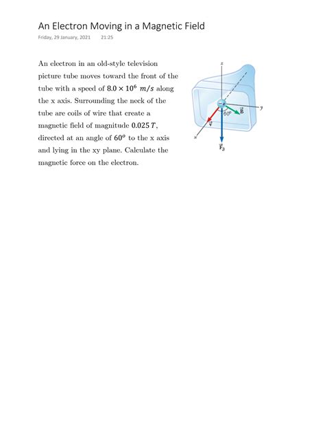 SOLUTION Magnetic Field Examples Studypool