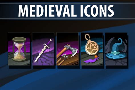 Medieval Icons 2d Icons Unity Asset Store