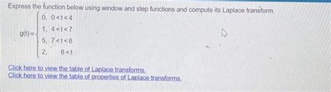 Solved Express The Function Below Using Window And Step