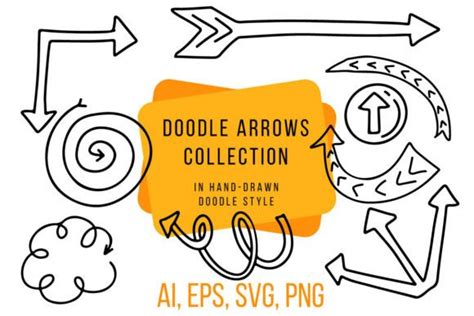Hand Drawn Doodle Arrows Collection Graphic By Aygull Creative Fabrica