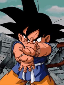 Goku Firing A Spirit Bomb 
