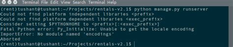 Python Consider Setting Pythonhome To Error Stack Overflow