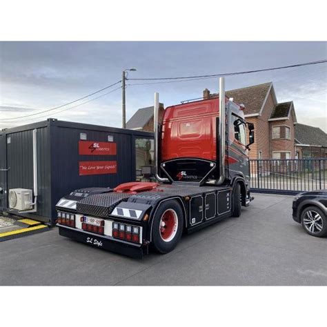 【予約】4月以降発売予定sl Logistics Scania Next Gen S Serie Met Kort Vloeistof Container Chassis トラック