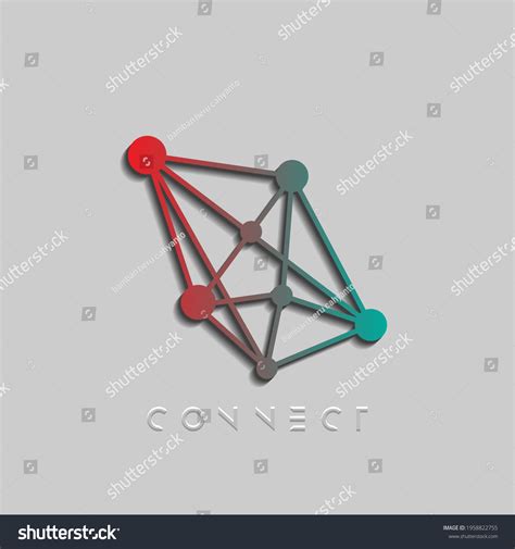 Connection Icon Vector Logo Template Illustration Stock Vector Royalty
