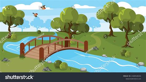 Tree With River Clipart Stock Vectors Images Vector Art Shutterstock
