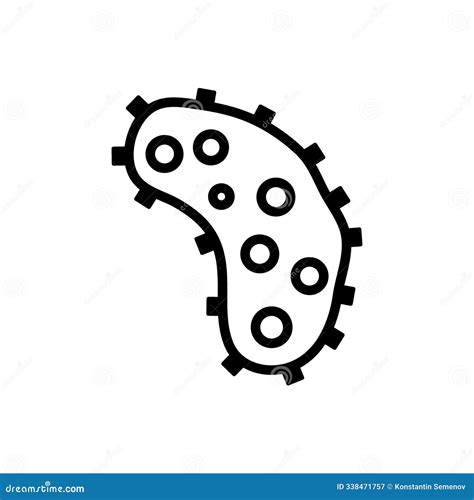 Bacterium Icon On White Stock Illustration Illustration Of Medicine