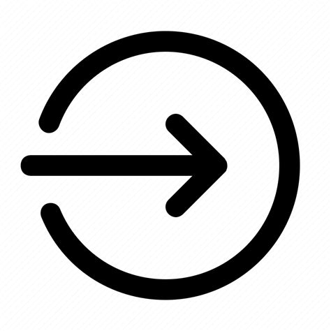 Exit Log Logout Out Icon Download On Iconfinder