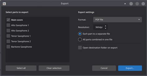Mu4 Issue Resolution Settings Not Initially Present When Exporting As Pdf · Issue 15417