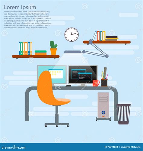 Concept For Programmer Working Place Programmer Or Developer Stock