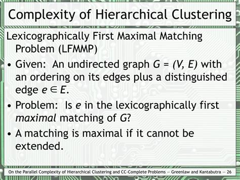 Ppt On The Parallel Complexity Of Hierarchical Clustering And Cc