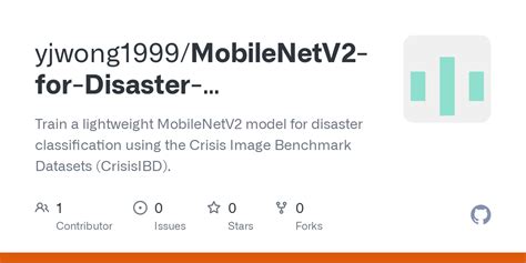 Github Yjwong1999 Mobilenetv2 For Disaster Classification Train A Lightweight Mobilenetv2