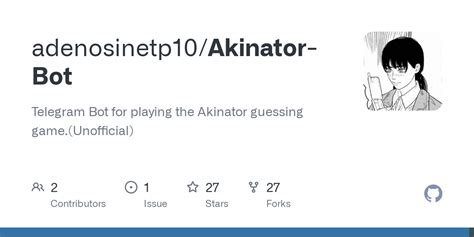 Akinator Botmainpy At Main · Adenosinetp10akinator Bot · Github