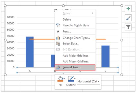 How To Add Horizontal Benchmarktargetbase Line In An Excel Chart