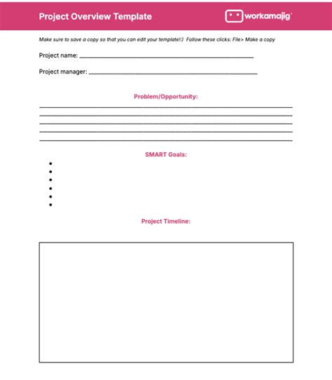what is a project overview [free template inside]