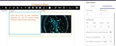 Applying Style Elements To Landing Page