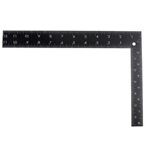 Metal L Square Shaped Protractor Ruler For Sewing And Framing 20x30cm
