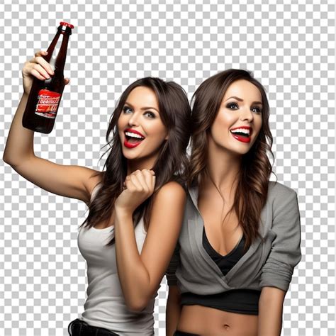 Premium PSD Girl Recycling Empty Bottles