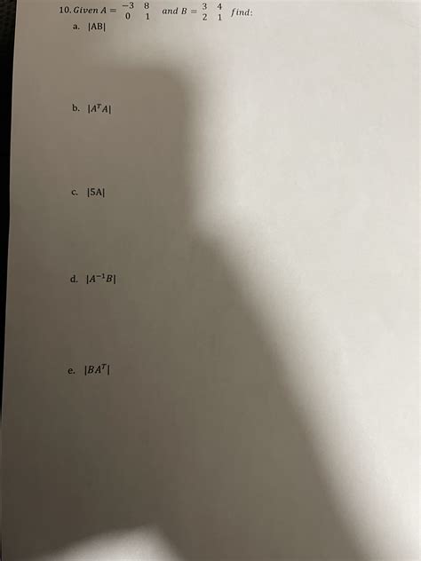 Solved Begin Array L Text Iven