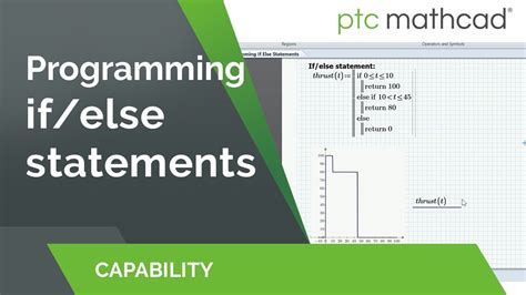 Programming Writing Ifelse Statements In Mathcad Prime Youtube