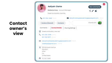 How To Hide Contact Details In Shared Contact Shared Contacts For Gmail®