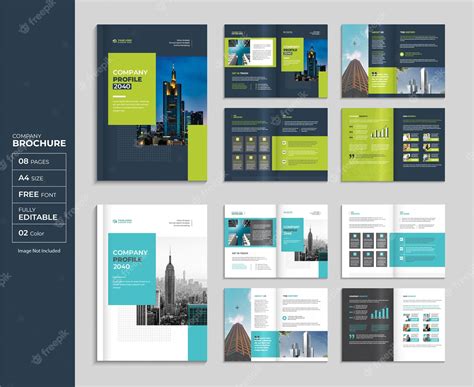 Premium Vector Corporate Brochure Company Profile Template Annual Report Cover Layout Minimal