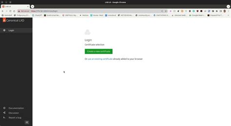 LXD Built In GUI ScottiByte S Discussion Forum