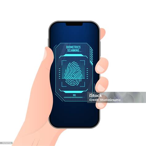 Hud Digital Futuristic User Interface Finger Scan Panel Sci Fi High Tech Protection Glowing