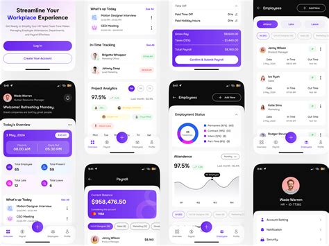 Hr Management Mobile App Ui Design Behance