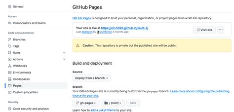 github pages update deployment at caitlyn tooth blog