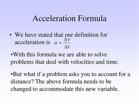 Acceleration Definition