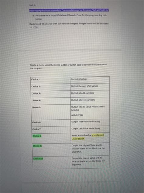 Task 1 Please Compile And Acute Code In Command Prompt