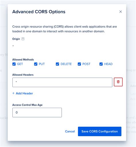 cors problem with fileupload on different server filament