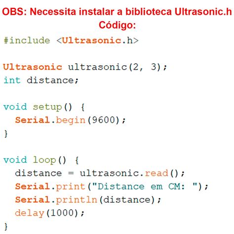 Sensor Ultrassônico HC SR Sensor de Distância