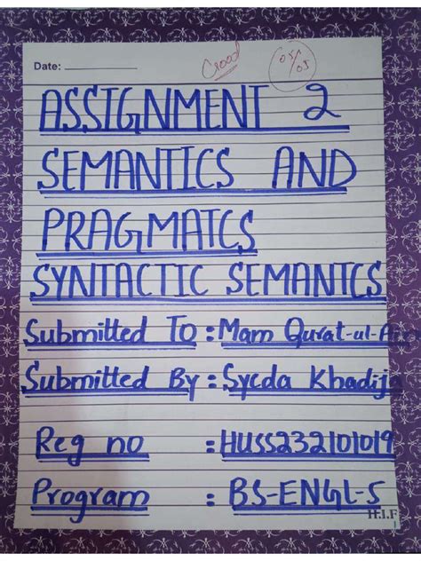 Semantics Assignment 2 Pdf