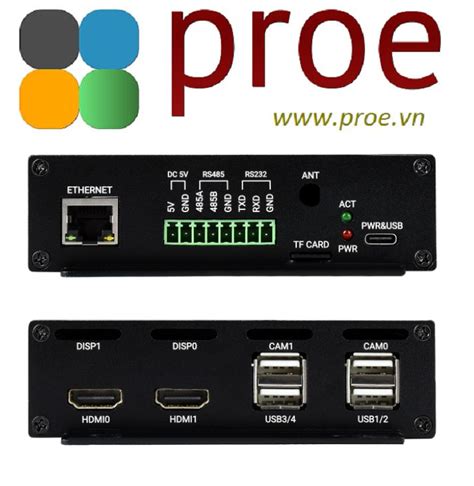 Poe Mini Computer Type B Based On Raspberry Pi Compute Module 4 Not Included Metal Case