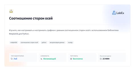Соотношение сторон осей Labex