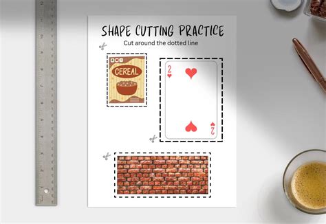 Shape Cutting Practice Etsy
