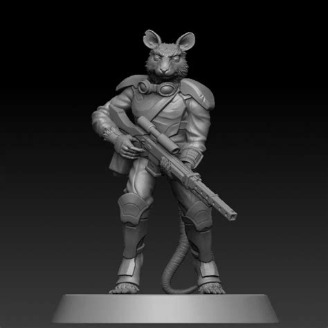 3d Printable Ysoki Sniper By Scalemail Studios