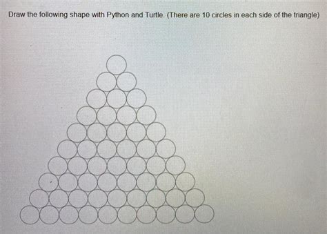 Solved Draw The Following Shape With Python And Turtle Chegg
