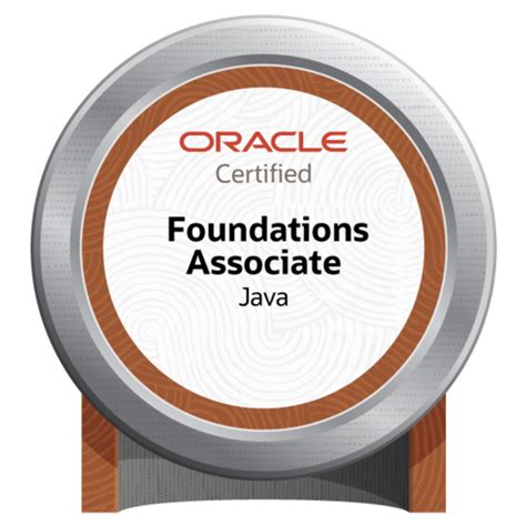 oracle certified foundations associate java credly