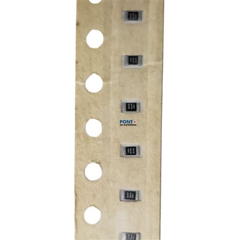 Resistor 330r Smd 0603 5 331 Ponto Da Eletrônica