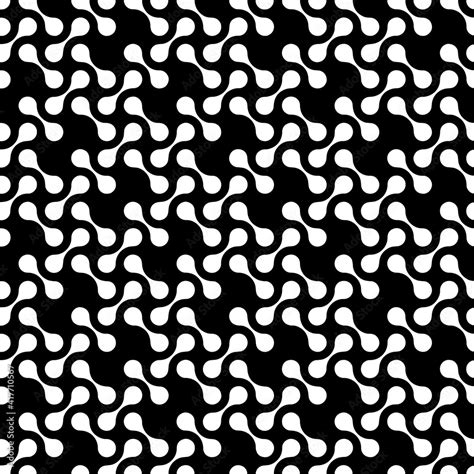 Full Seamless Modern Geometric Texture Pattern For Decor And Textile Black And White Shape For