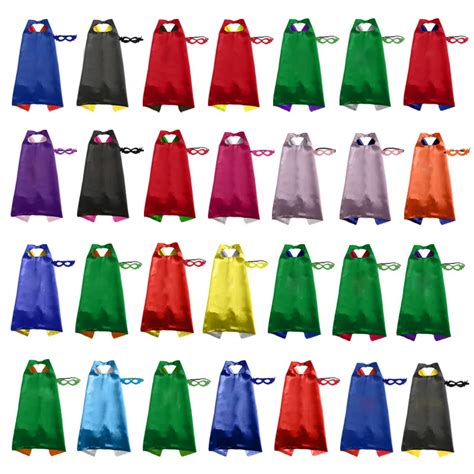 마스크 포함 애니메이션 코스프레 의상 케이프 슈퍼 히어로 케이프 양면 어린이 생일 파티 크리스마스 할로윈 망토 70x70cm Aliexpress