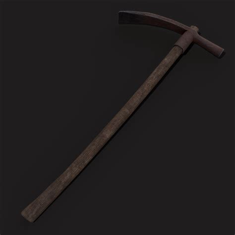 Old Rusting Adz With Handle 3d Model By Get Dead Entertainment