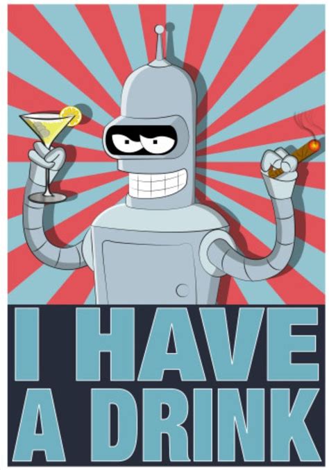 Bender Futurama Drinking