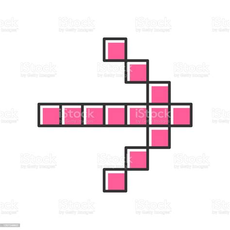 픽셀 핑크 화살표 색상 아이콘입니다 앞으로 표시기 오른쪽 마커 기호 포인터 단추를 나타냅니다 픽셀 게임 화살표입니다 모자이크