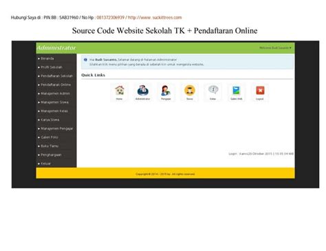 Website Sekolah Tk Php Mysql Ppt