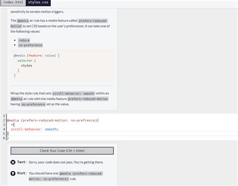 Learn Accessibility By Building A Quiz Step 67 Html Css The