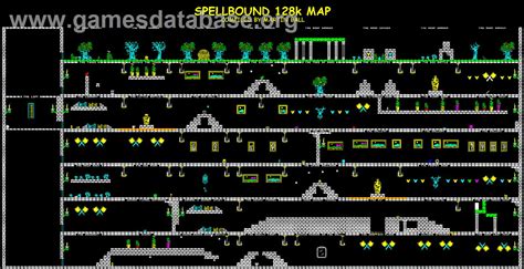 Spellbound Atari 8 Bit Artwork Map